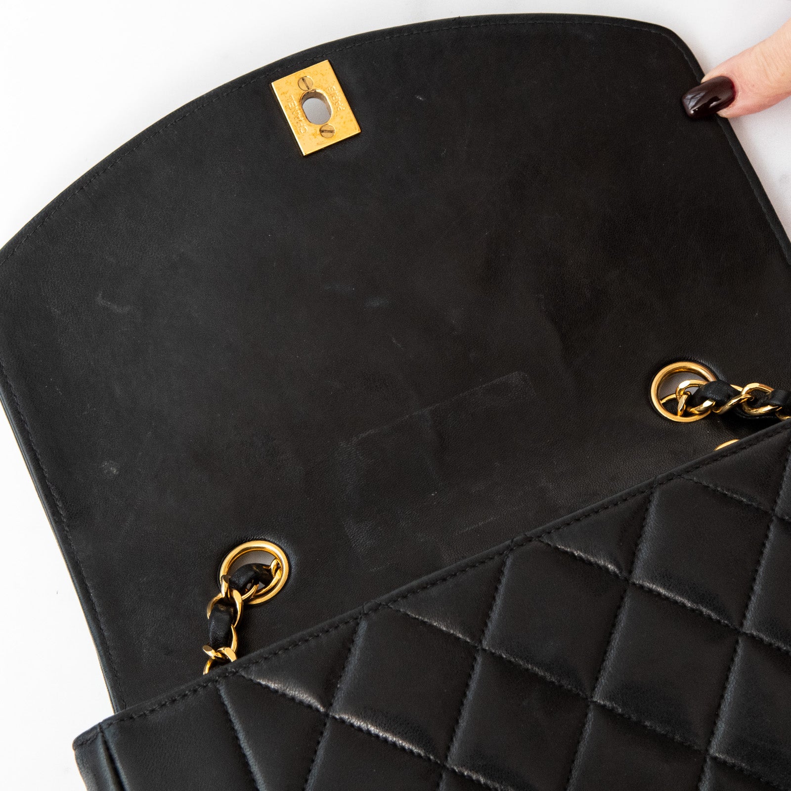 Chanel Diana Black Leather Small Flap Bag – EVEYSPRELOVED